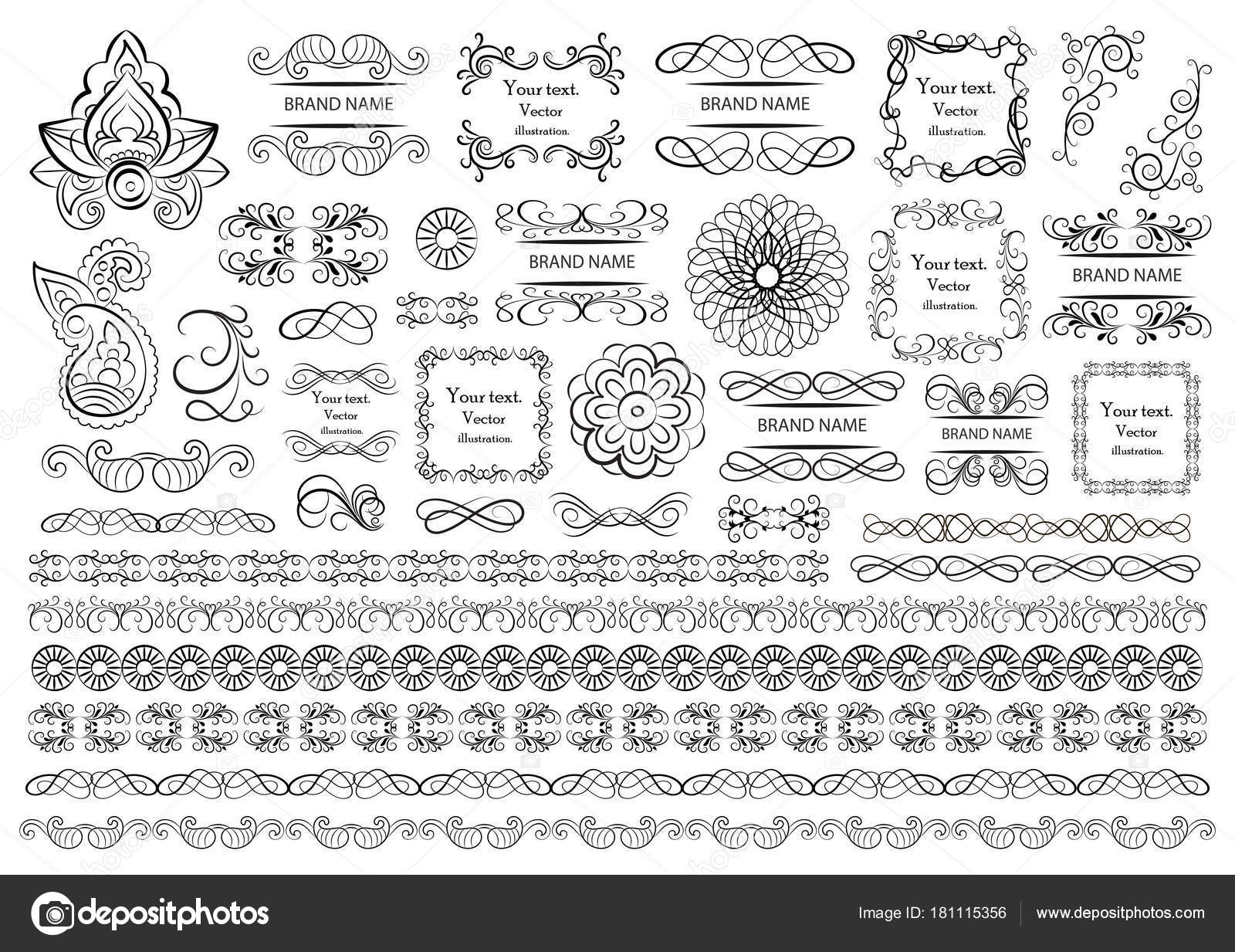 Set Vector Graphic Elements Design Stock Vector Image by ©natalipopova ...