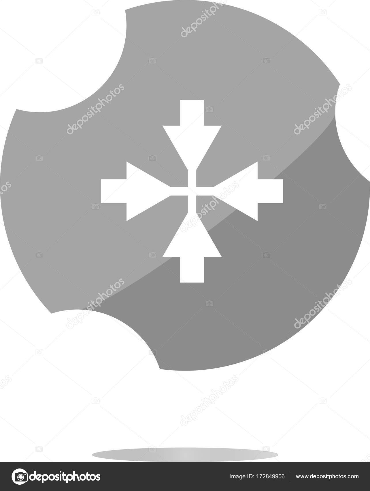 Mouse cursor sign icon. Pointer symbol. Modern UI website button ...