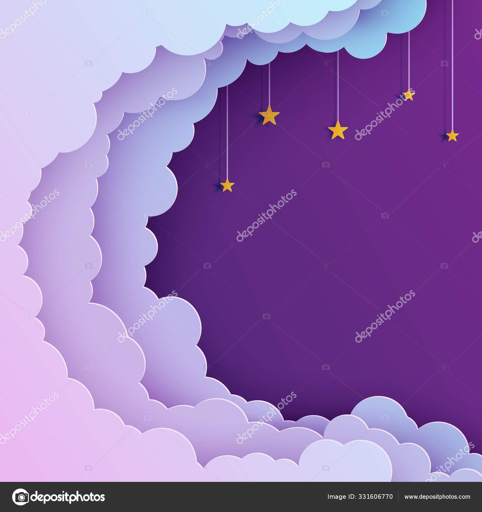 Purple Night Sky Good Night