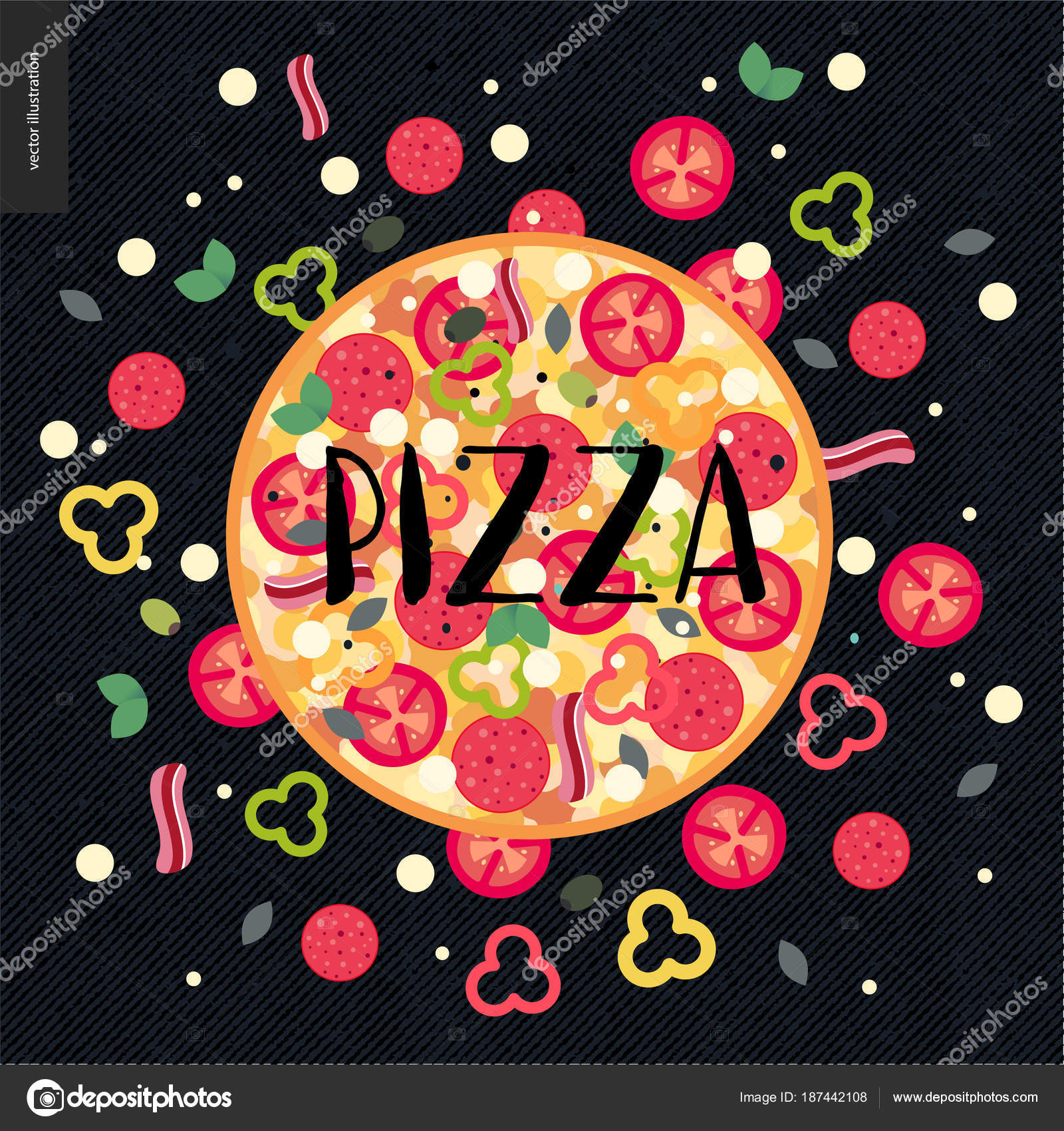 Italian restaurant set Stock Vector by ©grivina 187442108