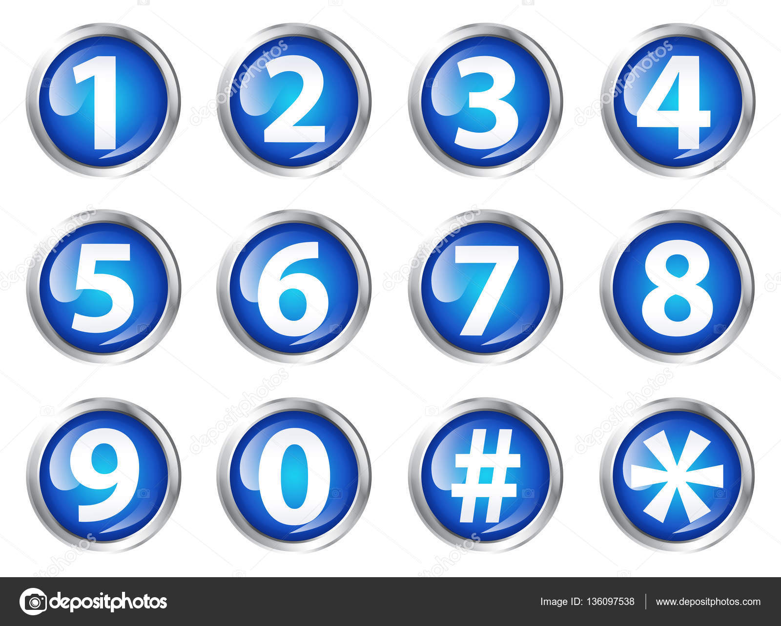 Computer icons with numbers and symbols ⬇ Stock Photo, Image by ...