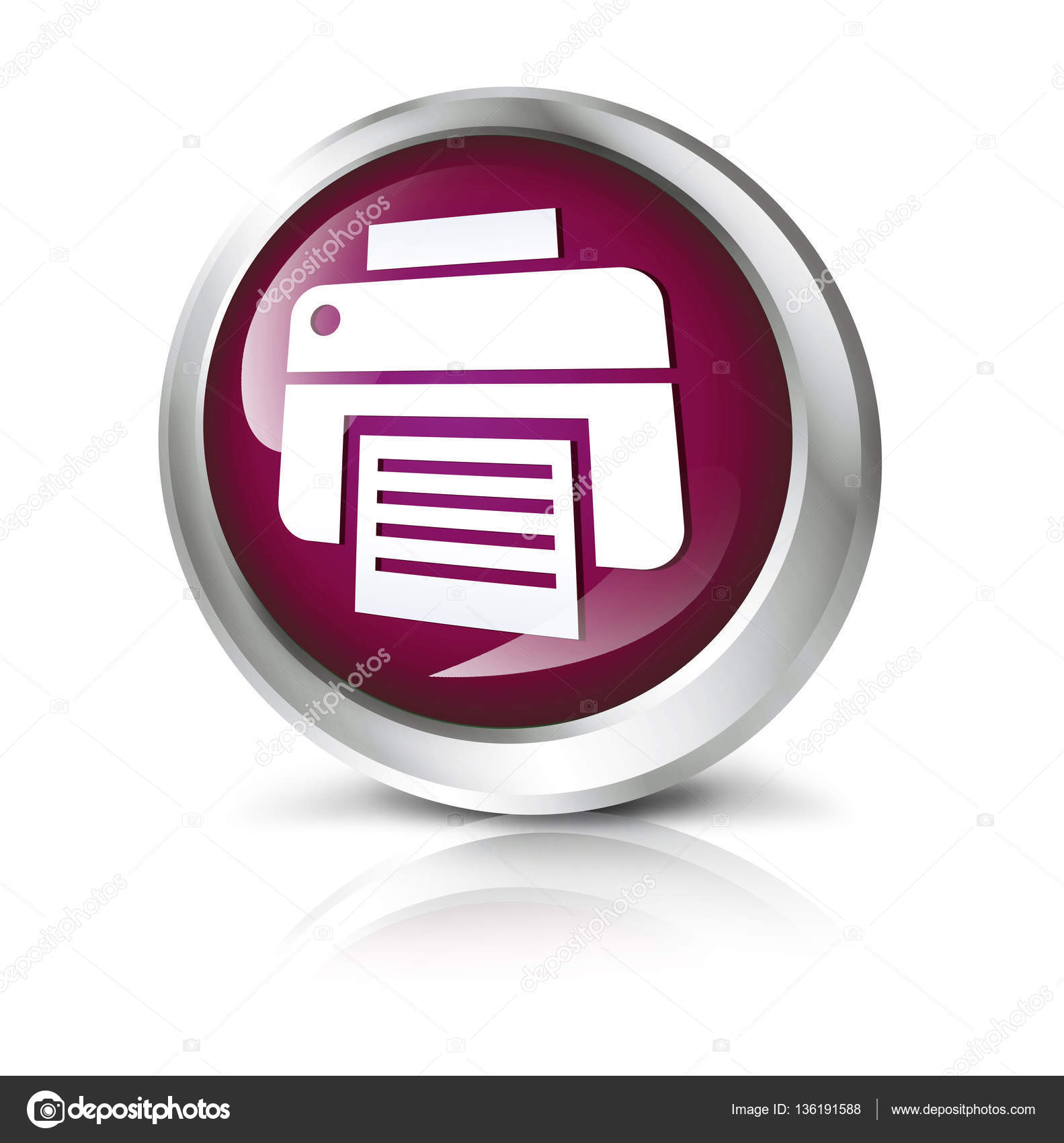 Computer icon with printer symbol — Stock Photo © Eivaisla #136191588