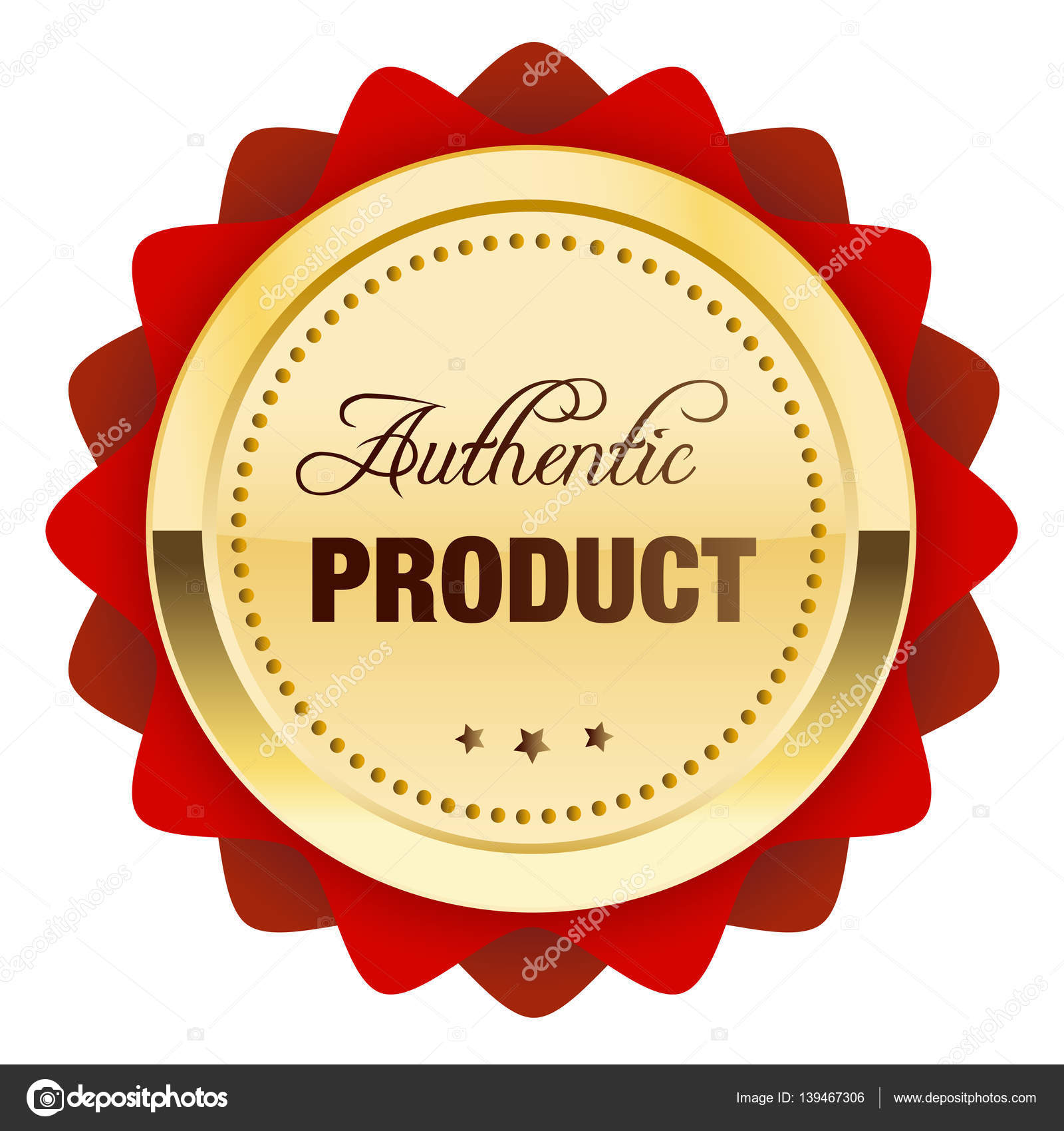Authentic product seal or icon Stock Vector Image by ©Eivaisla #139467306
