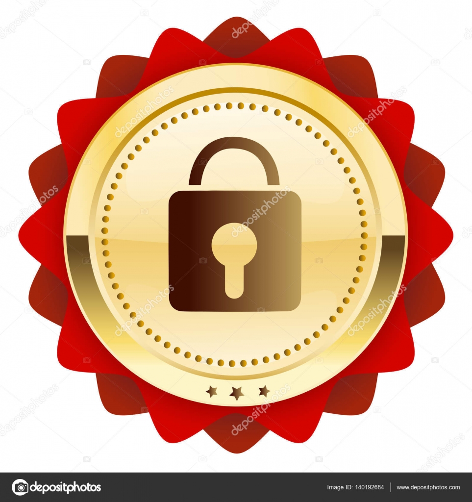 Safety seal or icon with padlock symbol Stock Vector Image by ©Eivaisla ...