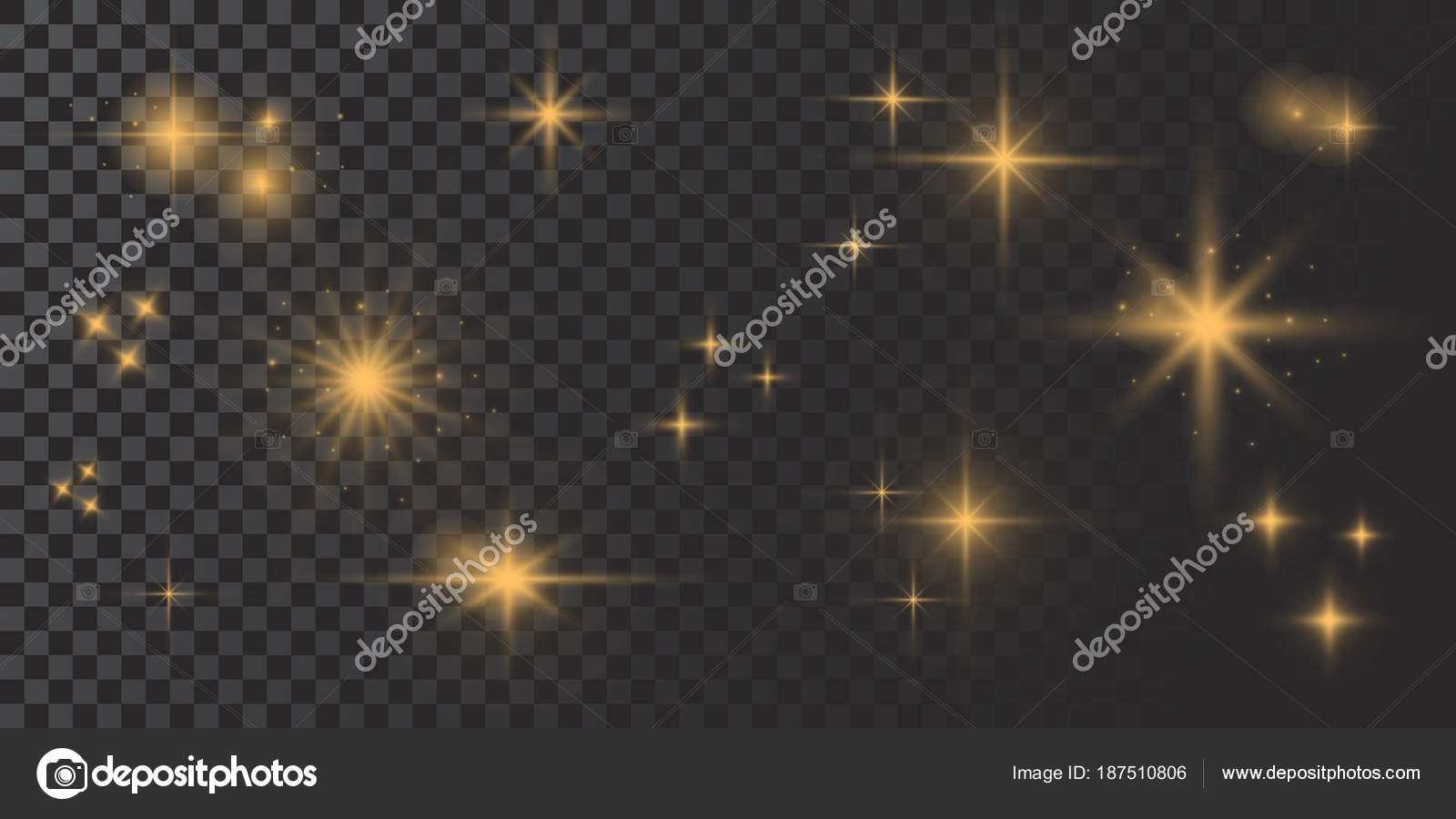 Vector Glowing Lights Effect Flare Explosian Stars Special Effect ...
