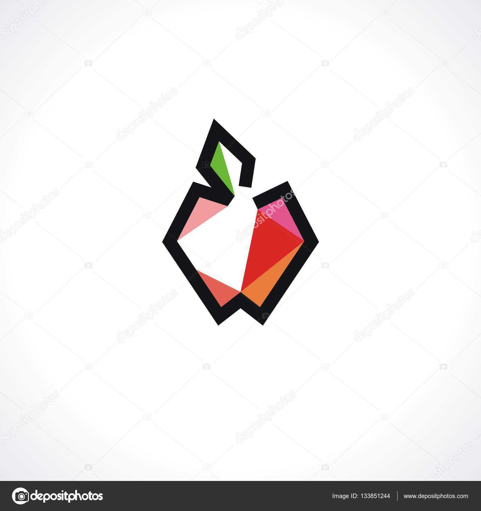Vector logo apple. Stock Vector Image by ©aleksandra_a #133851244