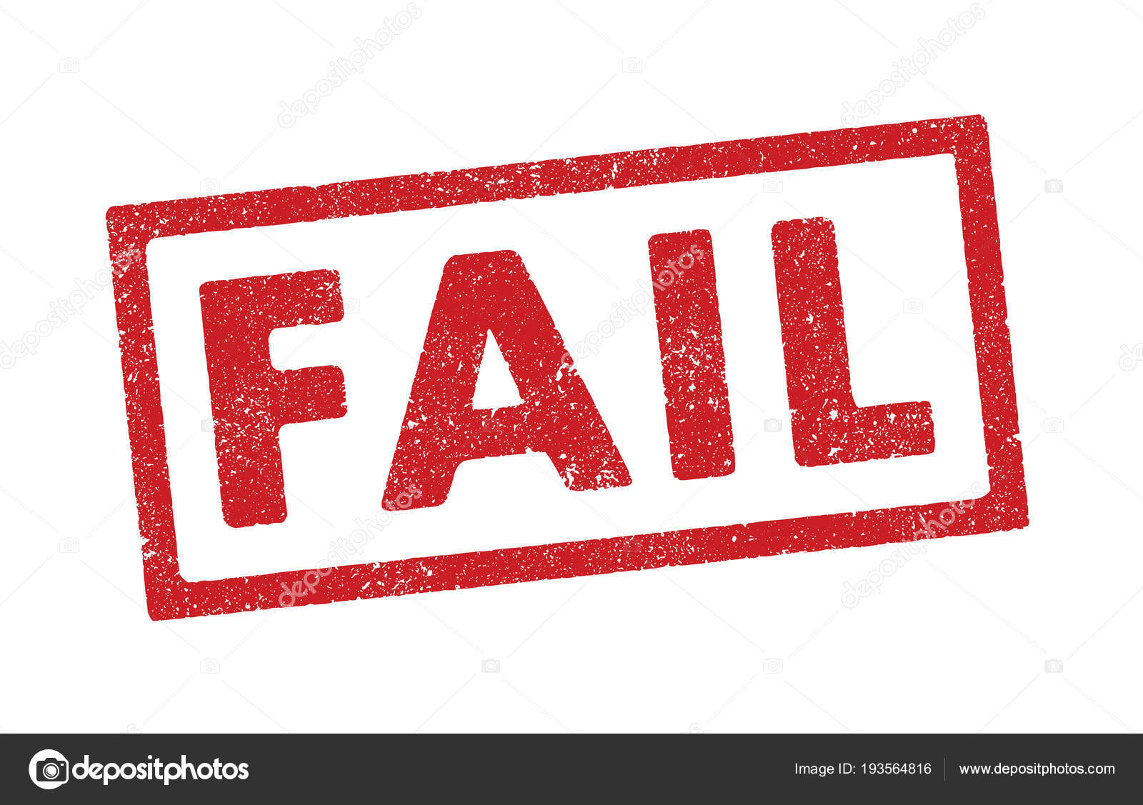 Vector Illustration Word Fail Red Ink Stamp Stock Vector Image by ...