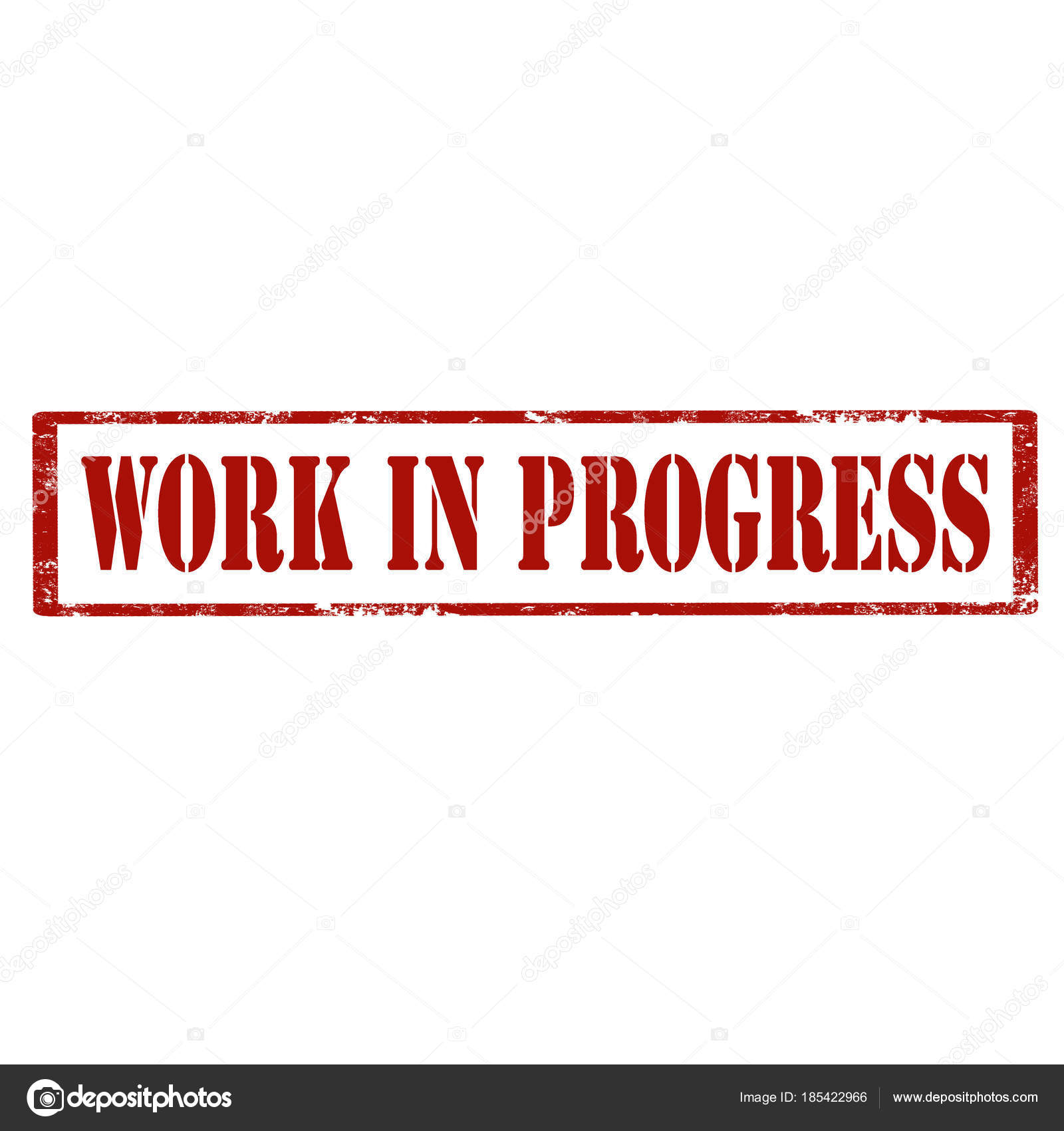 Work In Progress Stamp