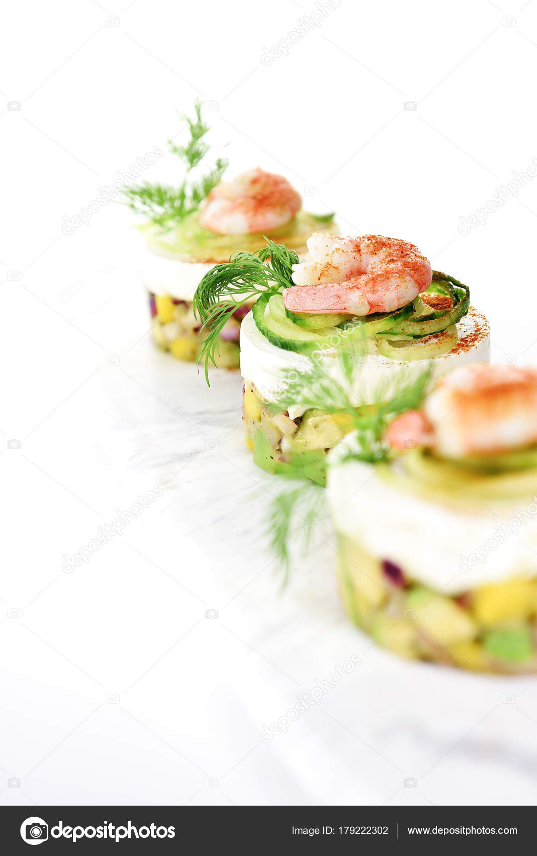 Mango, Avocado and Prawn Canapes II Stock Photo by ©CogentMarketing ...