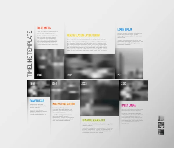 Template with rectangle photo placeholders - Stock Image - Everypixel