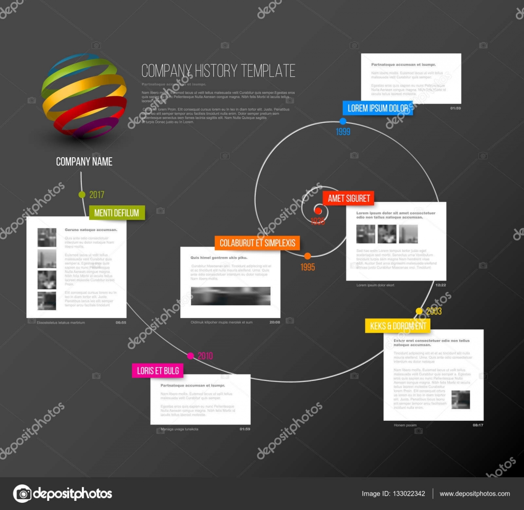 Company infographic overview design template Stock Vector Image by ...