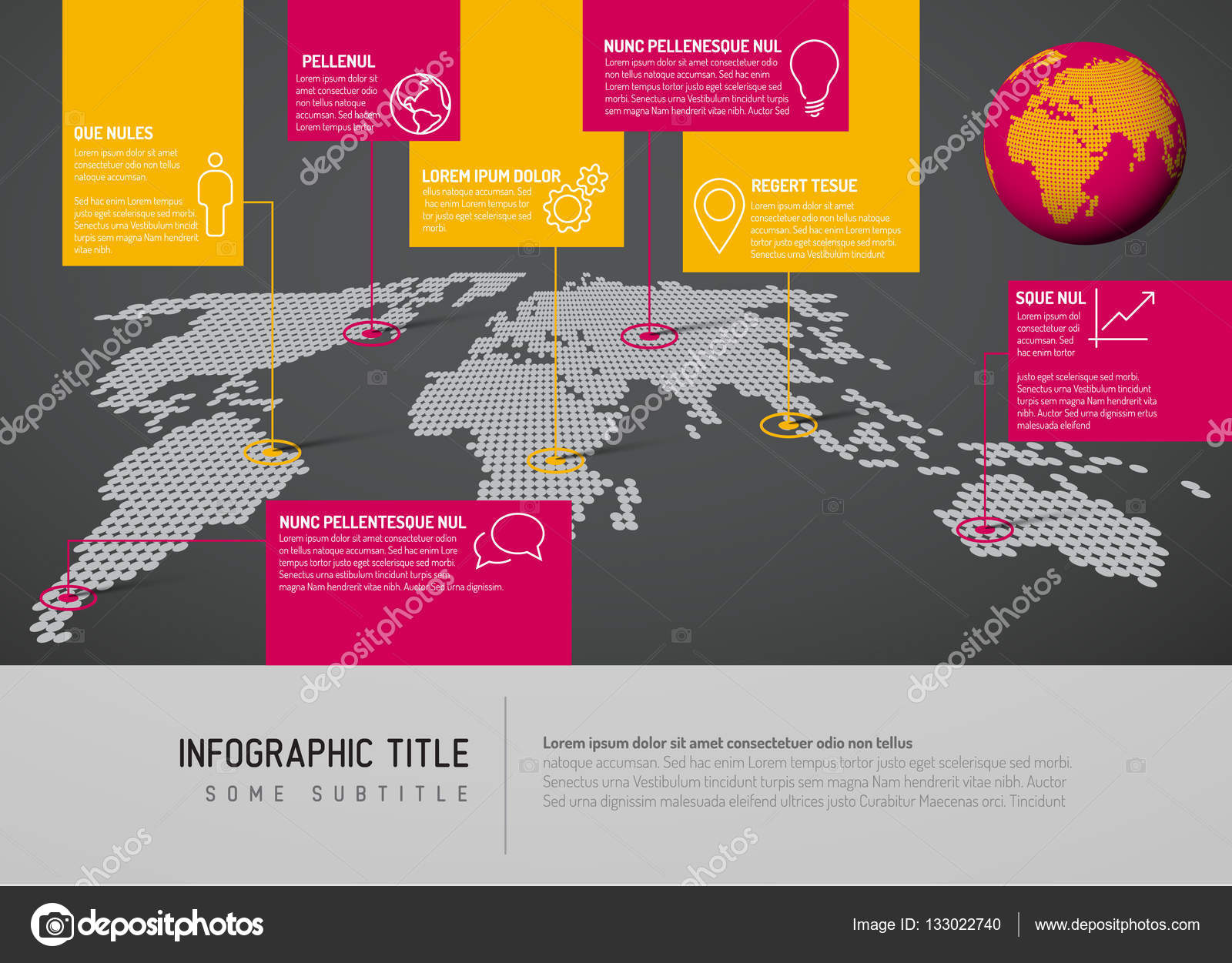 Map with pointer marks communication concept Stock Vector Image by ©orson #133022740