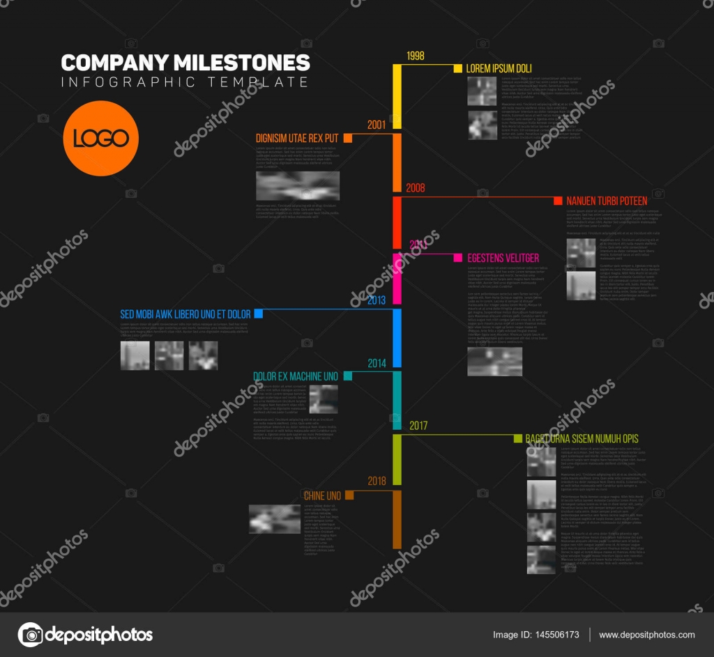 Infographic timeline report template Stock Vector Image by ©orson ...