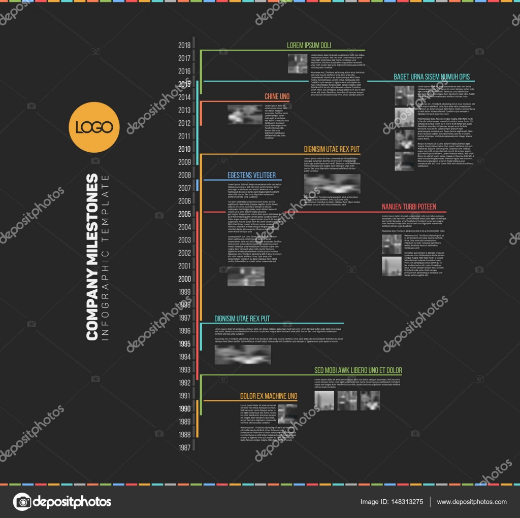 Infographic multi timeline report template — Stock Vector © orson ...