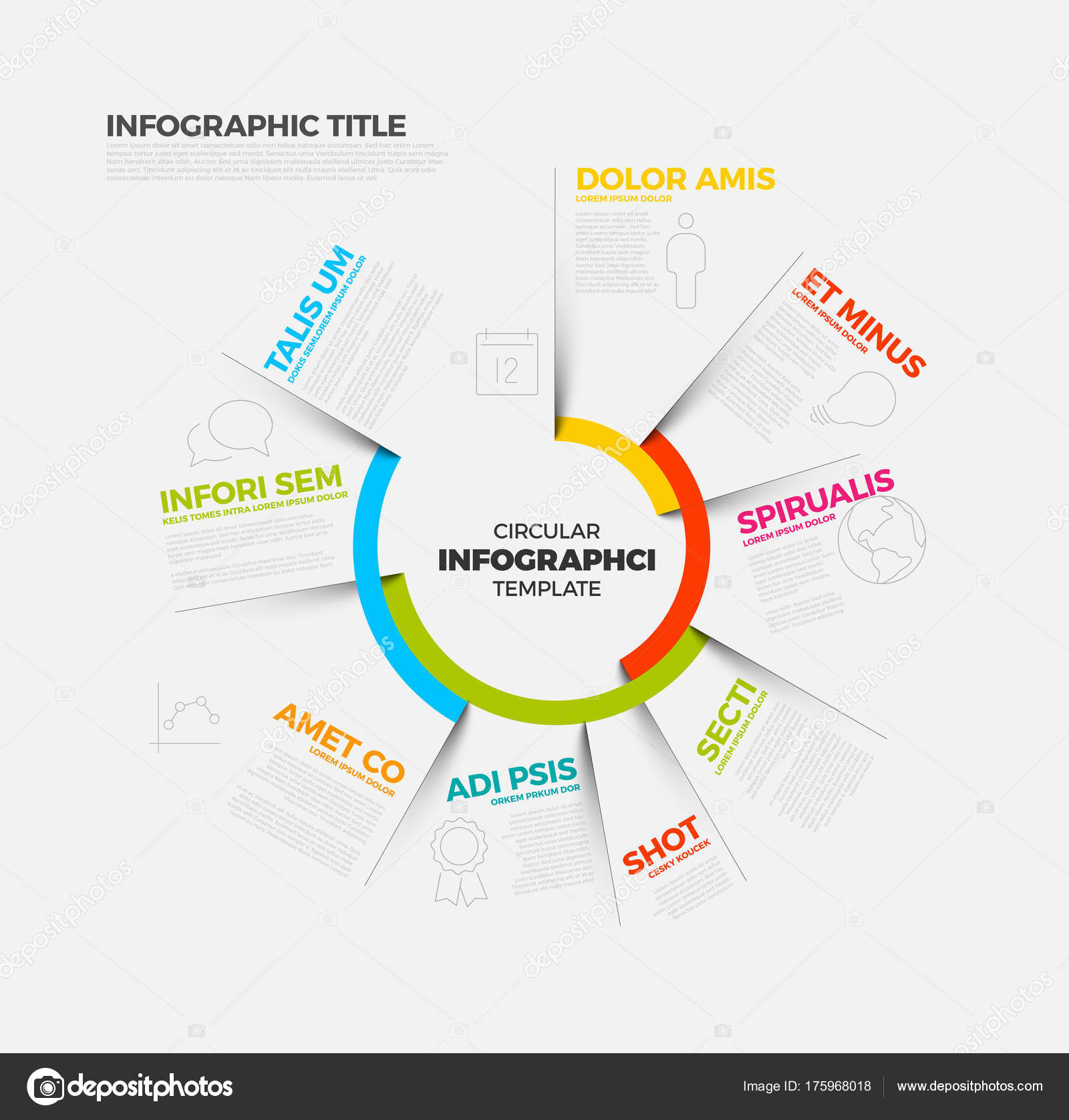 Infographic report template Stock Vector Image by ©orson #175968018