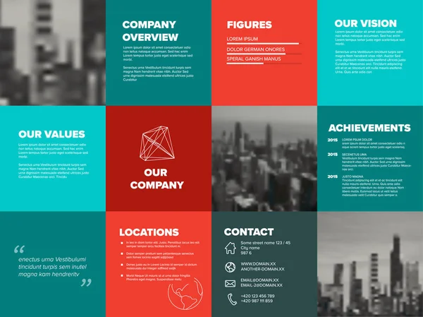 Company Profile Template Corporation Main Information Presentation ...