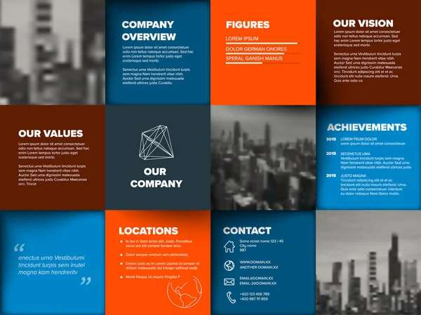 Company Profile Template Corporation Main Information Presentation ...
