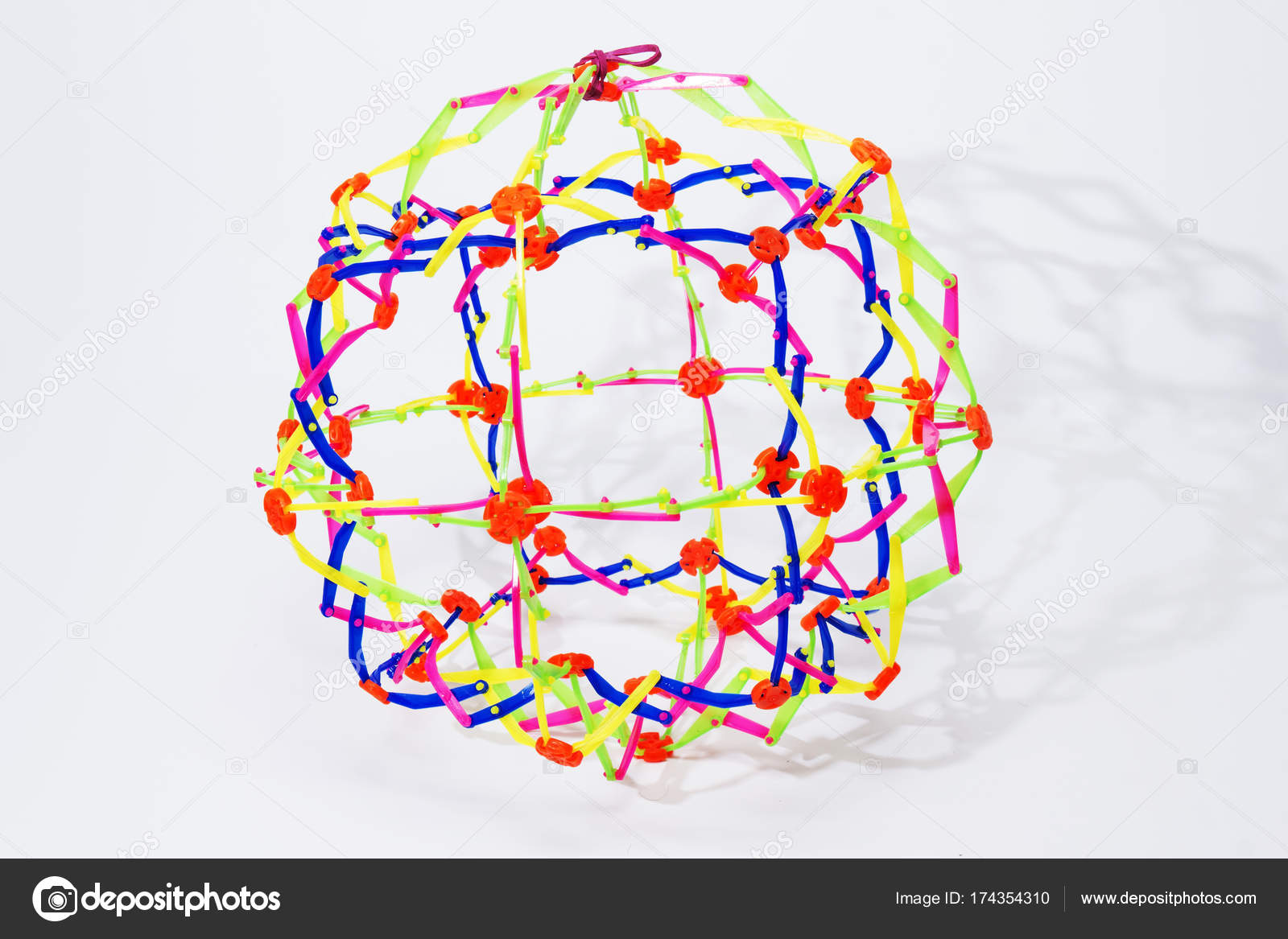 Collapsible rainbow color sphere — Stock Photo © membio #174354310
