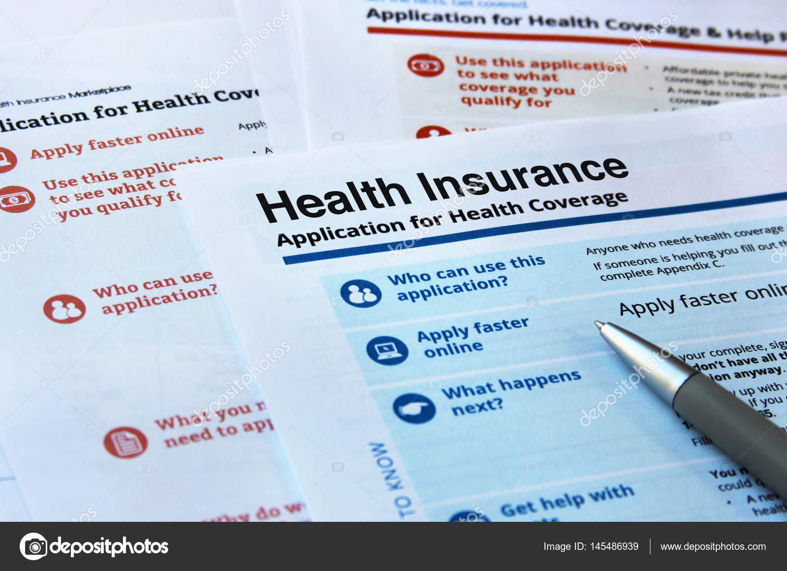Application for health coverage — Stock Photo © outline205 #145486939