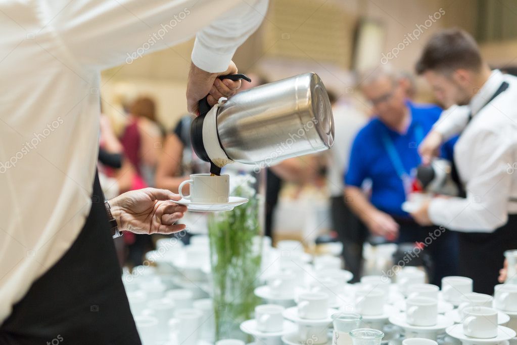 Coffee break at conference meeting. Stock Photo by ©kasto 127760692