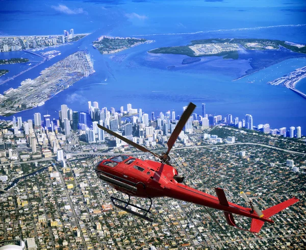 Helicopter tour over Miami beach Stock Photo by ©katy89 142236216