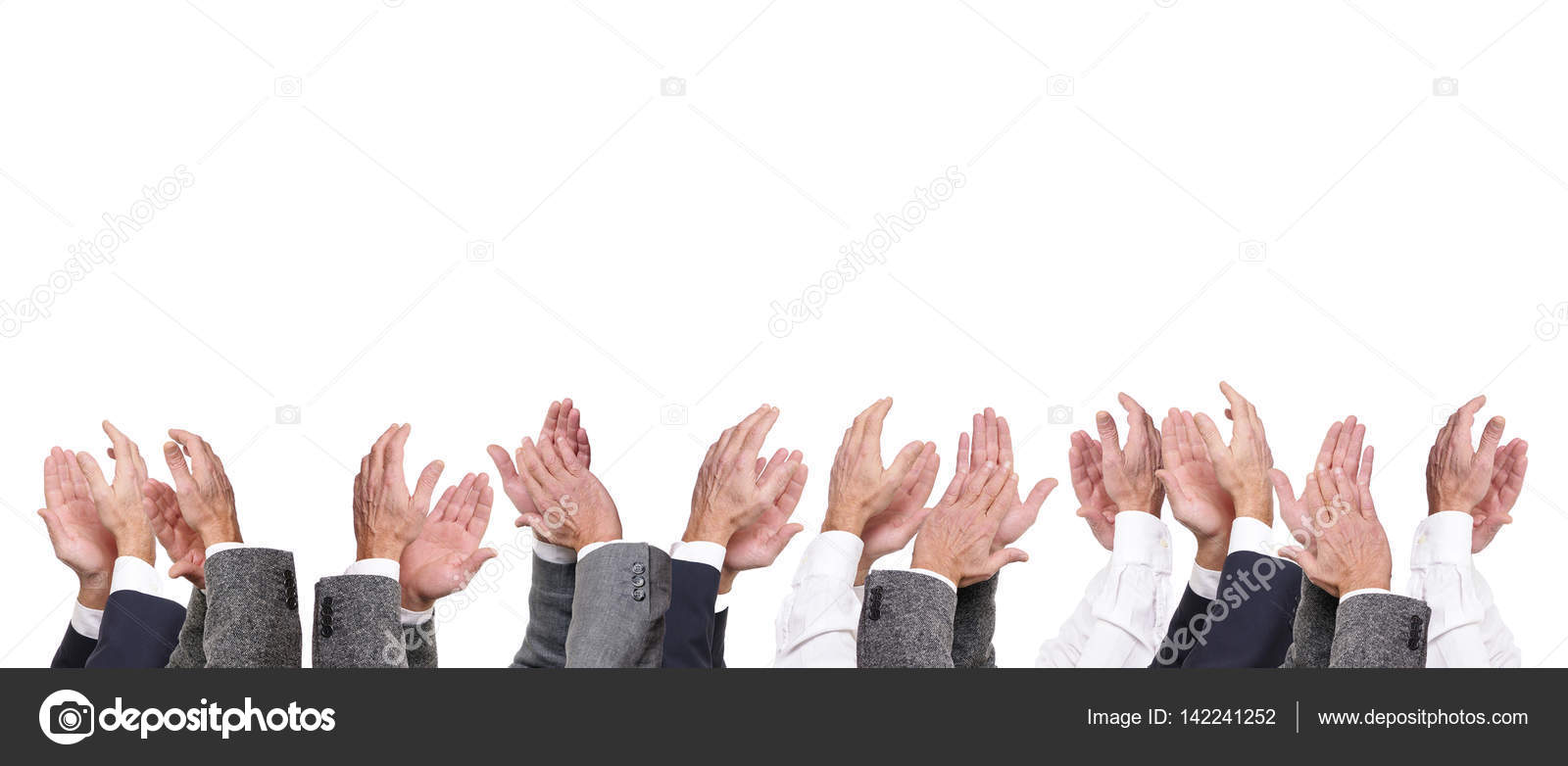 Clapping hands isolated on white Stock Photo by ©katy89 142241252