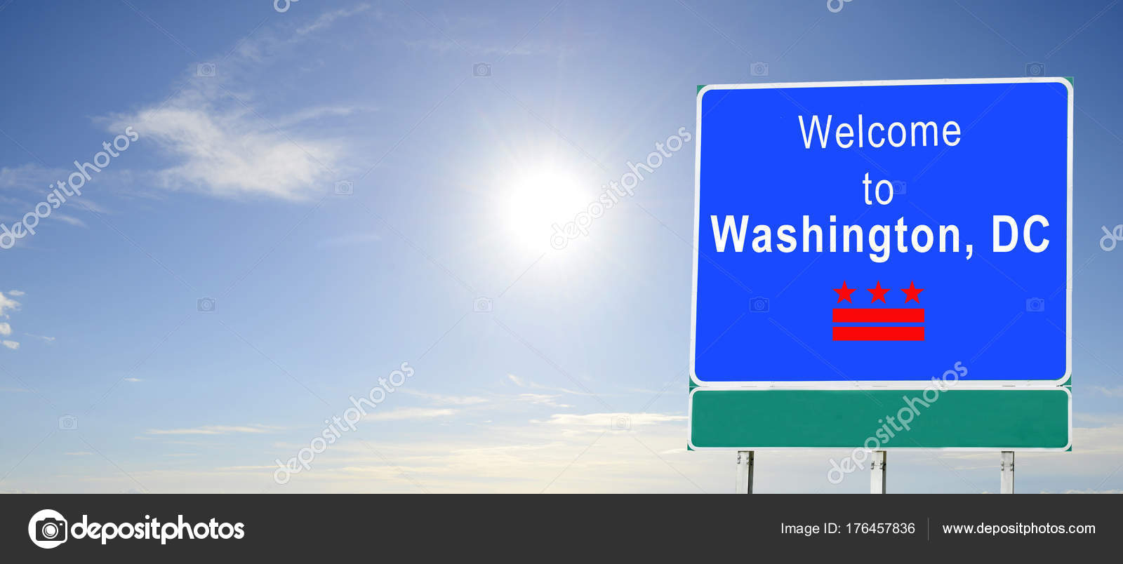 Washington Welcome Road Sign — Stock Photo © katy89 #176457836
