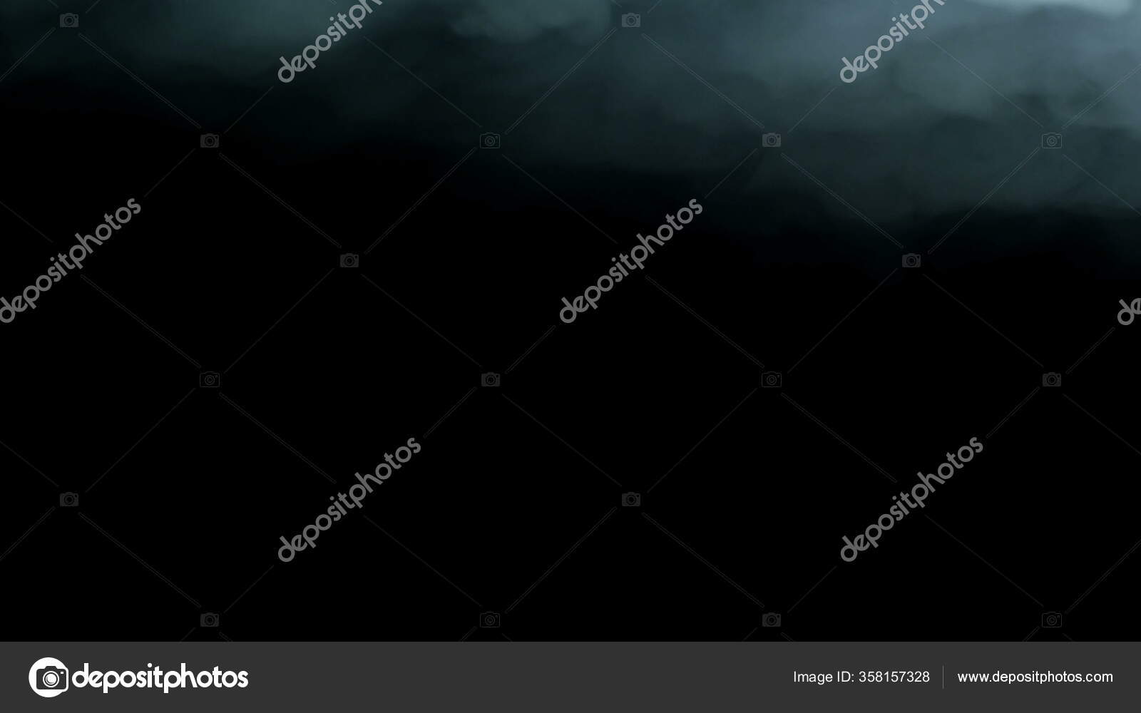 Real Thunder Lightning Storm Clouds Photo Shooted Dark Background Dry ...
