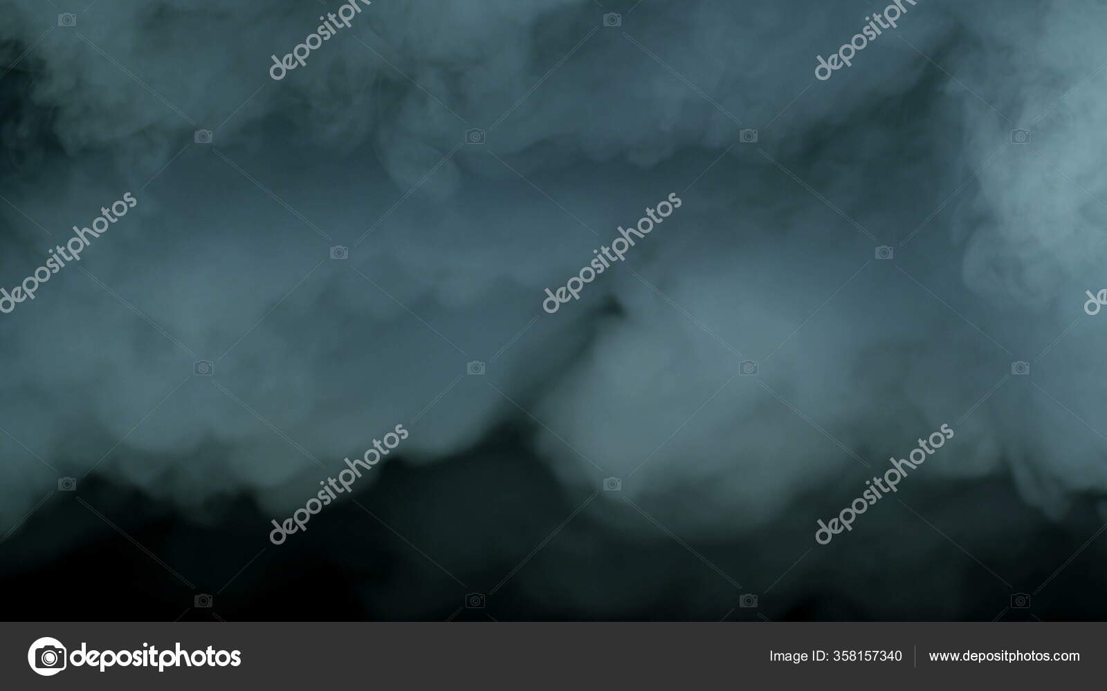 Real Thunder Lightning Storm Clouds Photo Shooted Dark Background Dry ...
