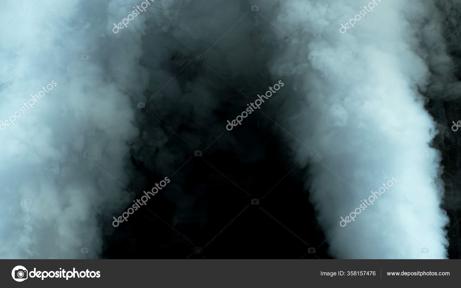 Real Thunder Lightning Storm Clouds Photo Shooted Dark Background Dry ...