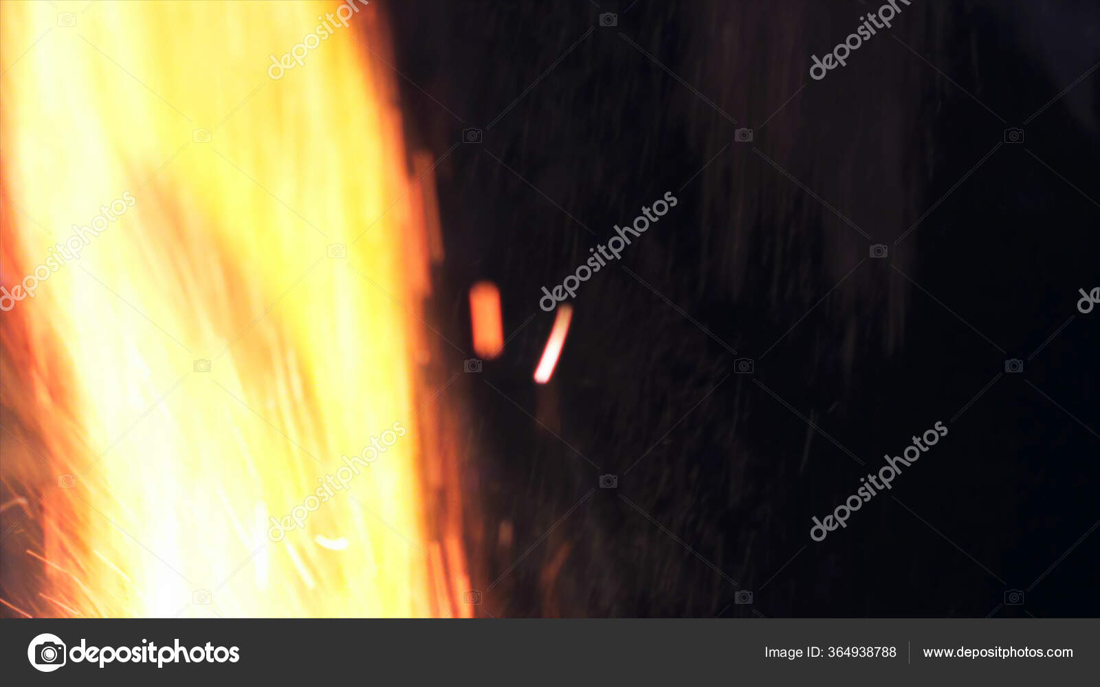 Macro Photo Bonfire Sparks Fire Flames Bursts Blasts Explosion Micro ...