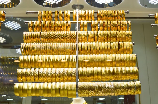 Gold jewelry in grand bazaar — Stock Photo © sserdarbasak #10901453