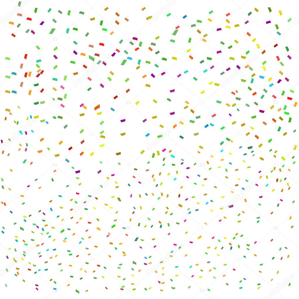 Colorful explosion of confetti. Vector illustration. Grainy abstract ...