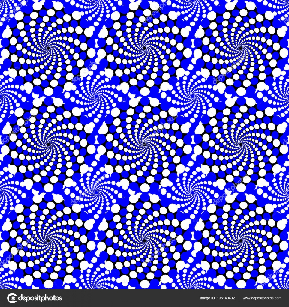 Circle Optical illusion, vortex effects with concentric shapes blended ...