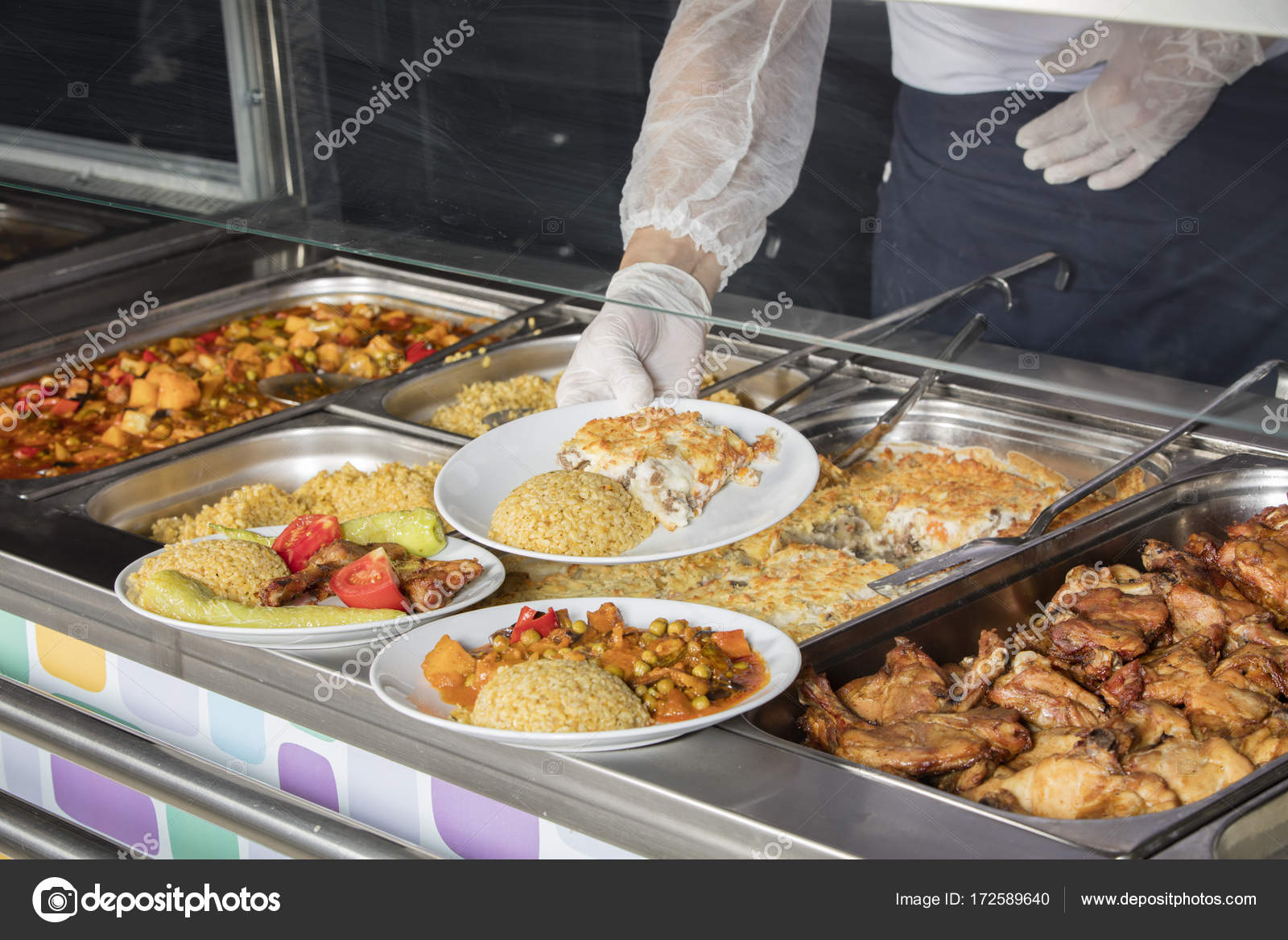 Full lunch service station — Stock Photo © senkaya #172589640