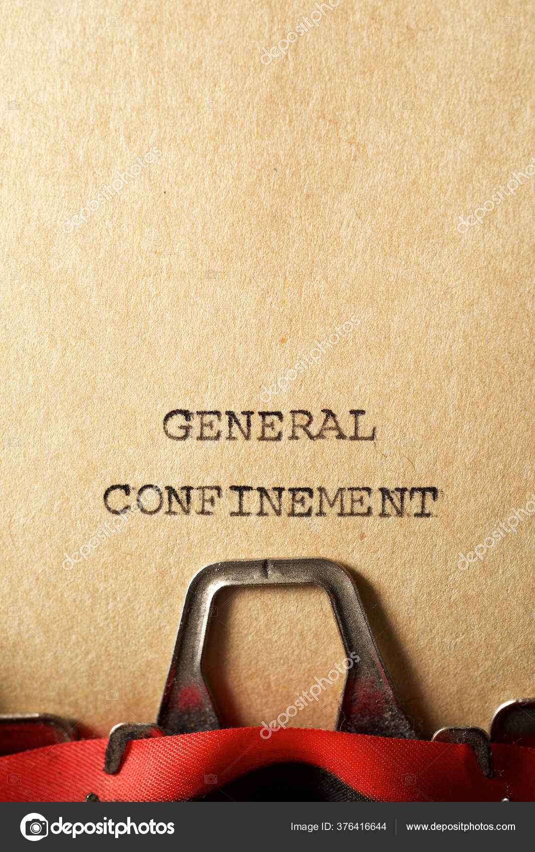 General Confinement Text Written Paper — Stock Photo © pedro2009 #376416644