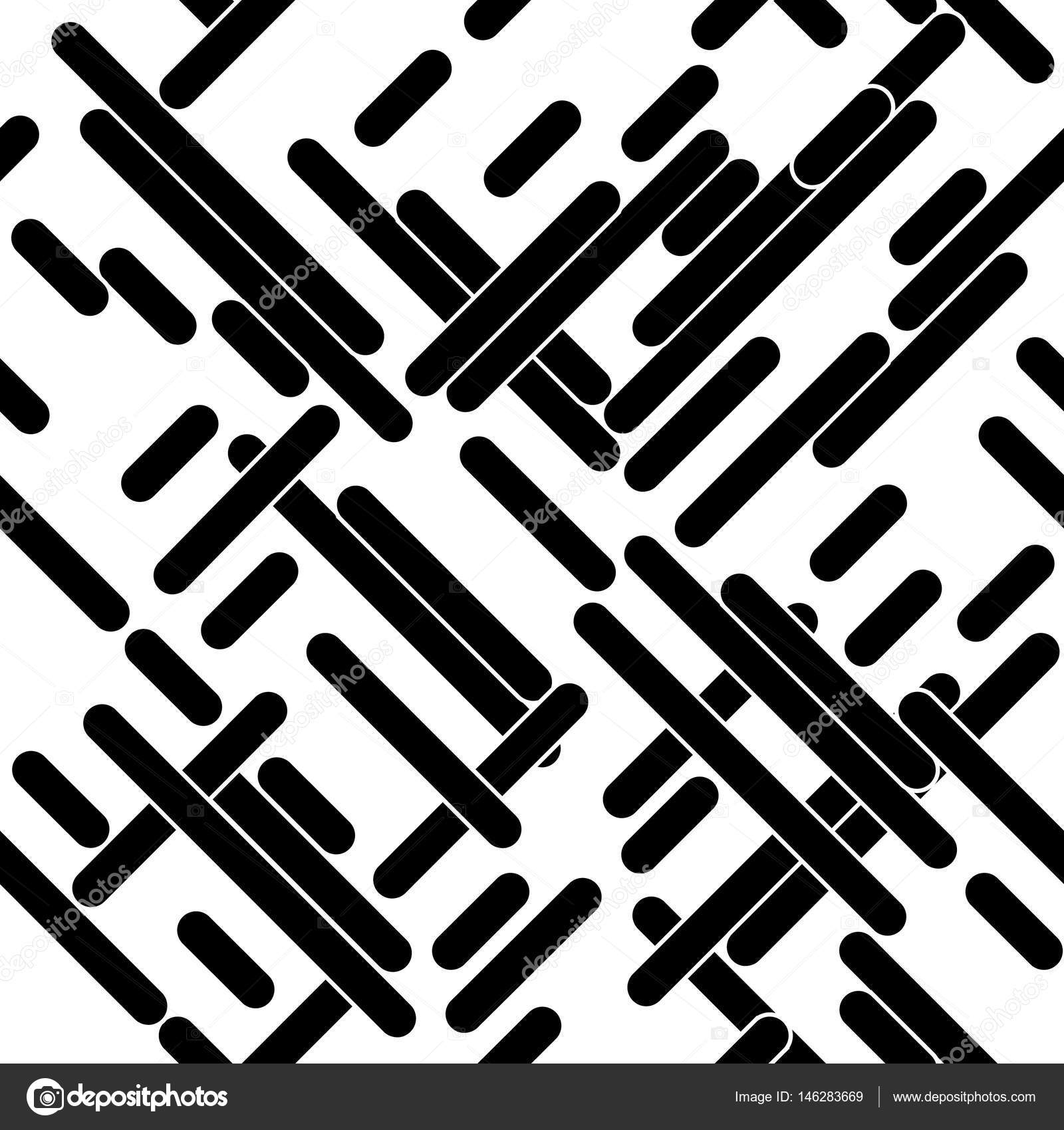 Vector Seamless Rounded Lines Transition Abstract Background Pattern ...