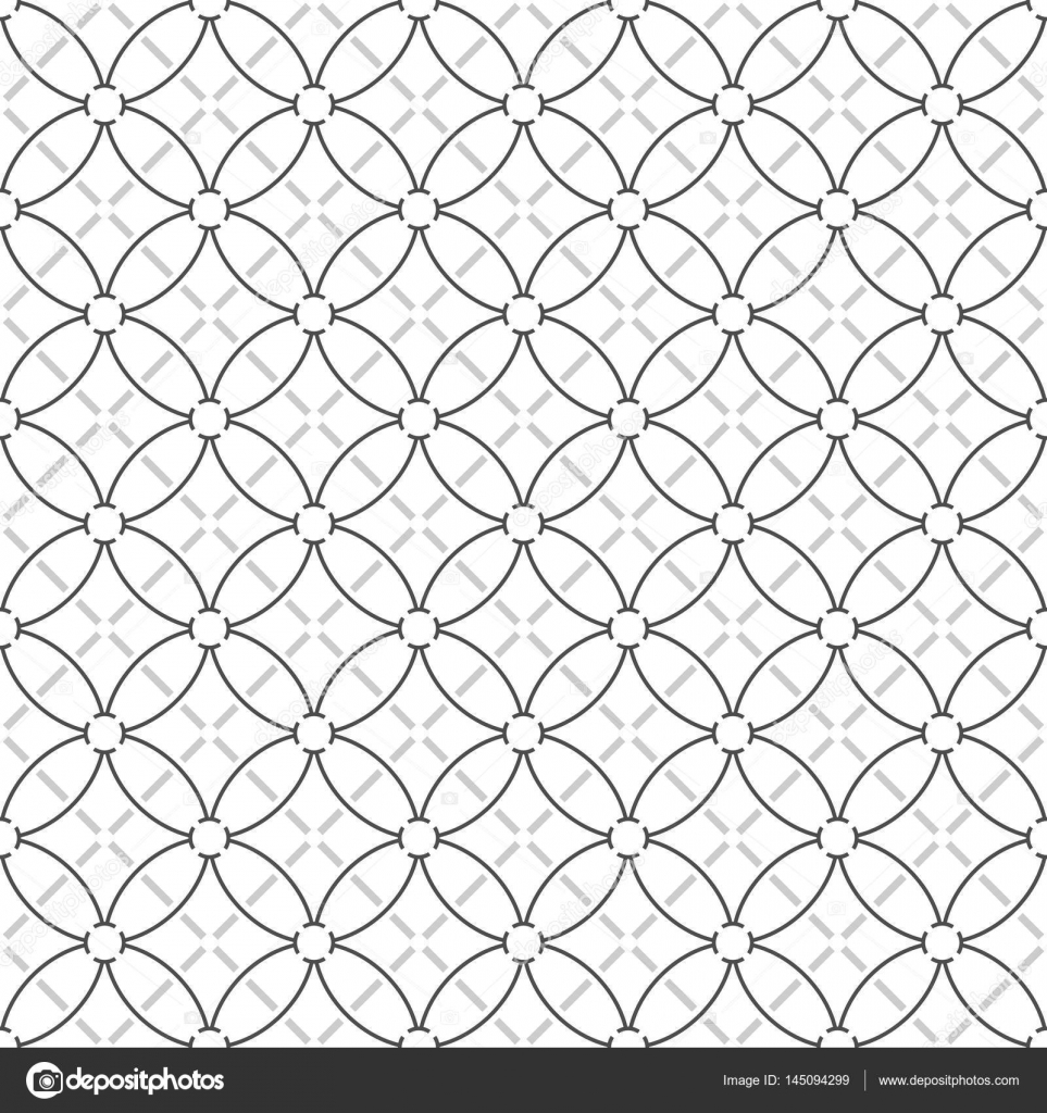Seamless pattern of circular lines and diagonal lines. Geometric Stock ...