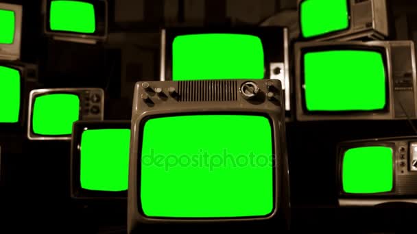 Old Green Screen Tv Stock Video Footage by ©messiland #166711660