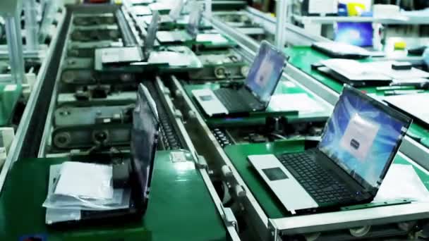 Manufacture Computers Conveyor Belt — Stock Video © messiland #176076792