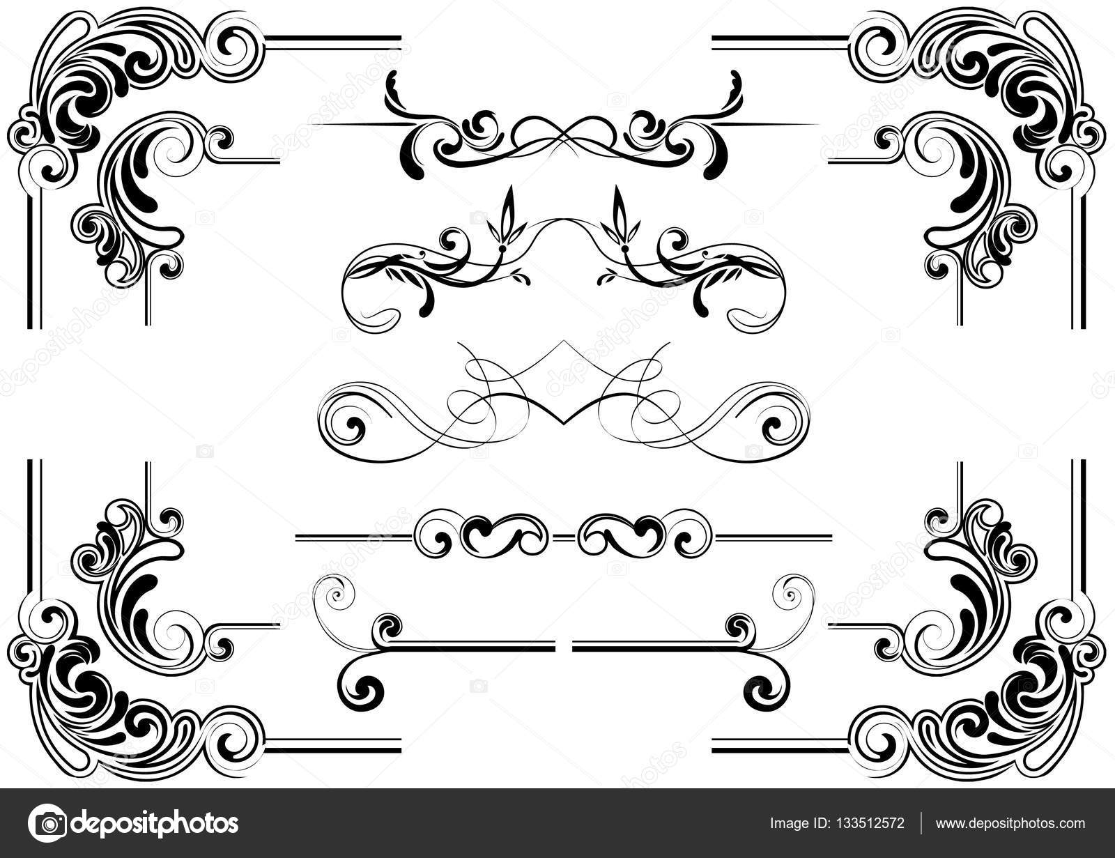 Ornate Scroll Corner Designs