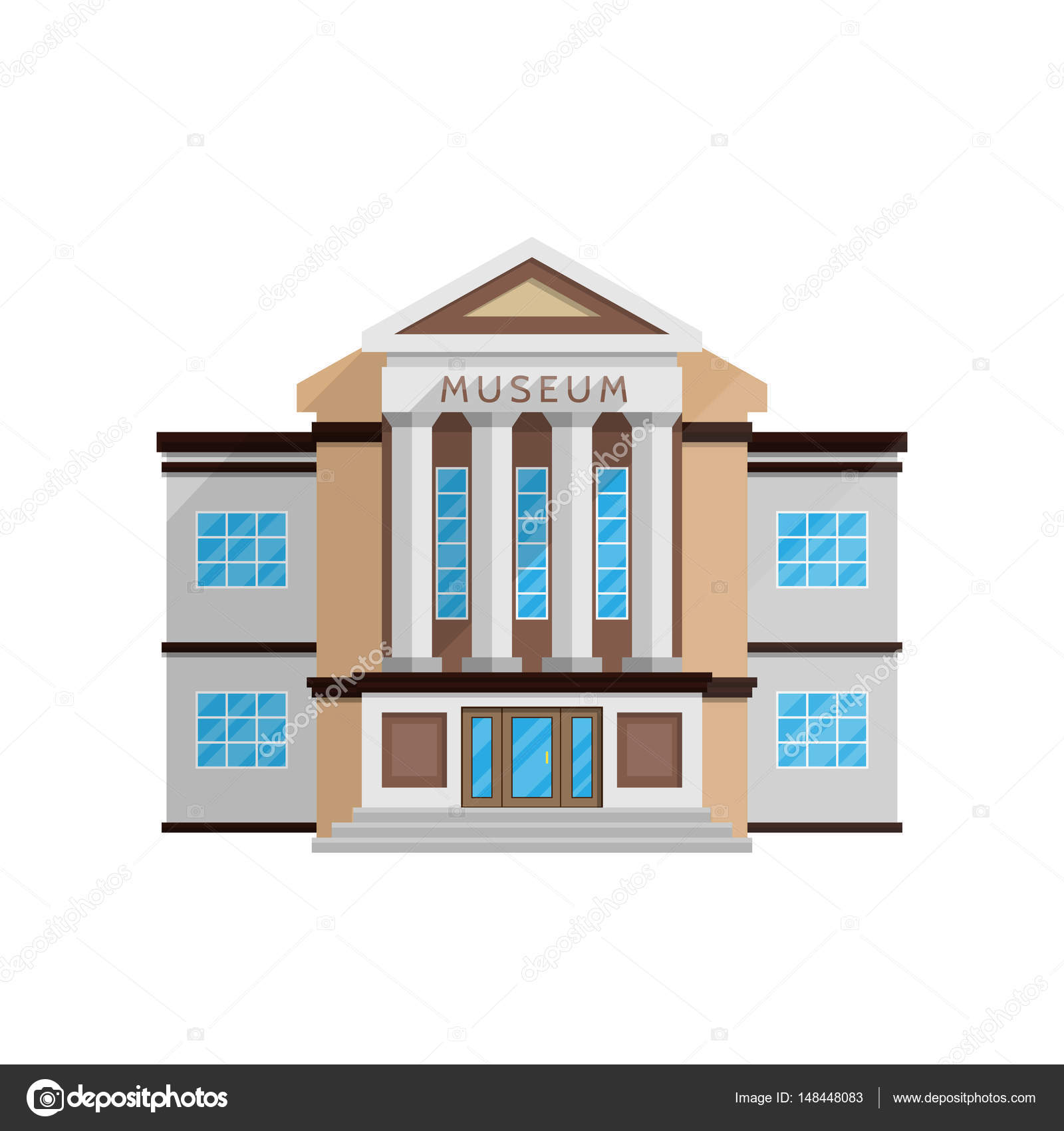 Museum Building Cartoon