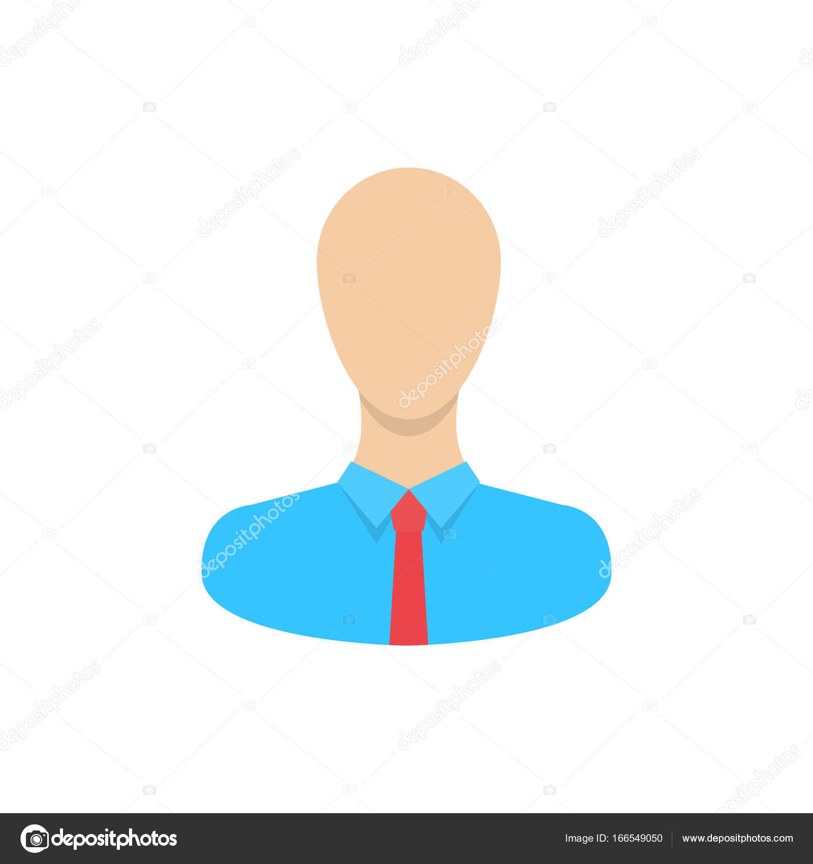 User Icon silhouette isolated and flat style on a white background. The ...