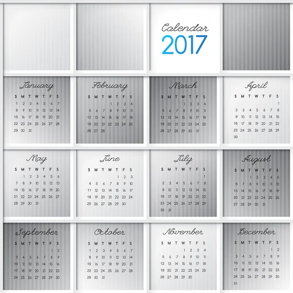2017 no calendário vektörler | 2017 no calendário vektör çizimler ...
