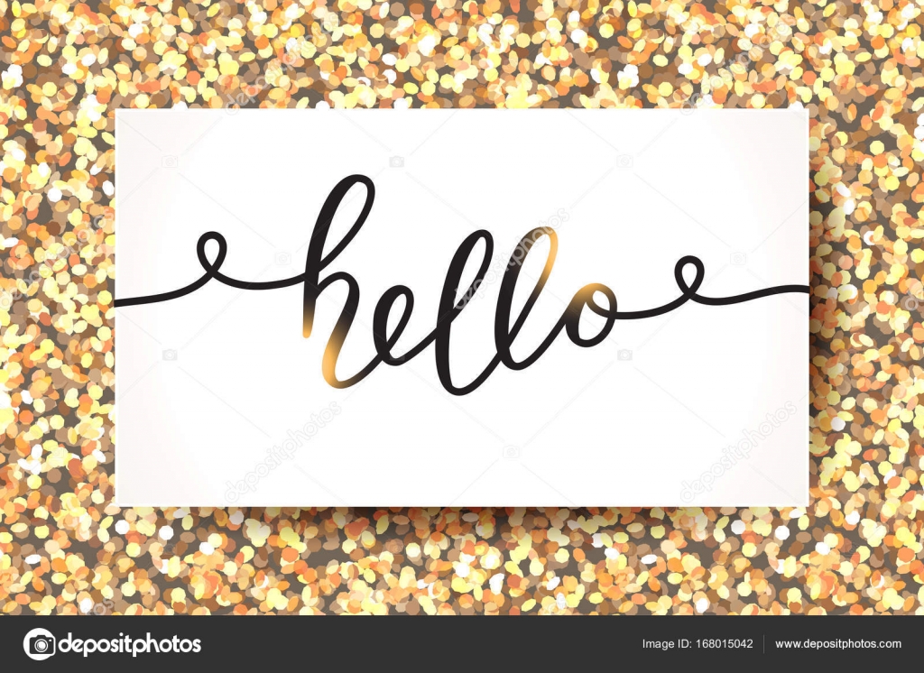 Hello vector lettering Stock Vector by ©redcollegiya 168015042