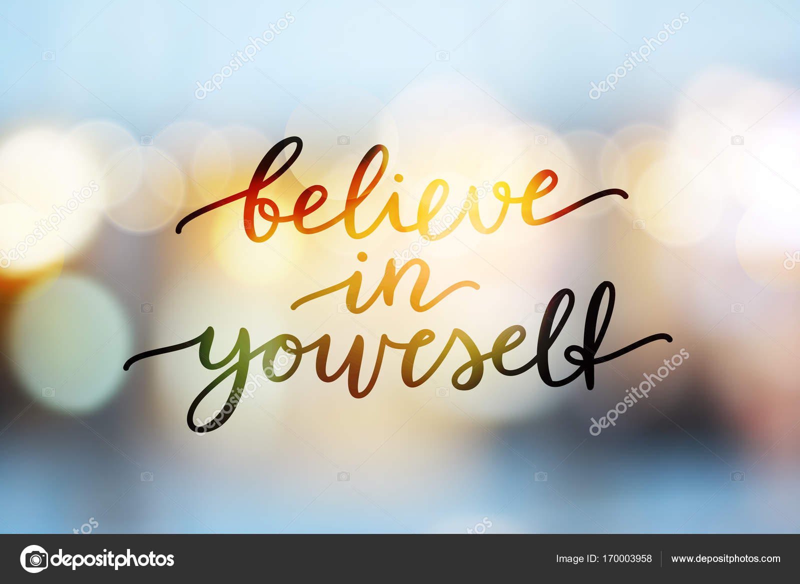 Believe In Yourself Stock Vector By ©redcollegiya 170003958