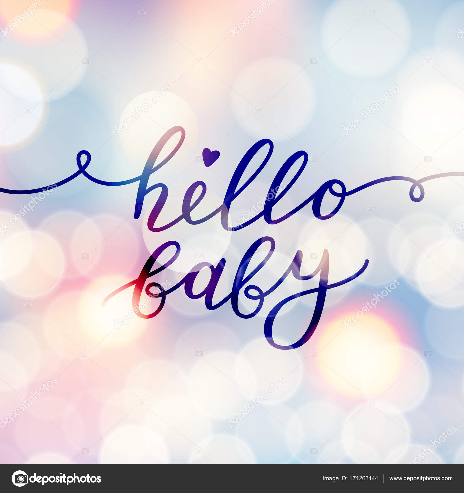 Hello baby lettering Stock Vector Image by ©redcollegiya #171263144