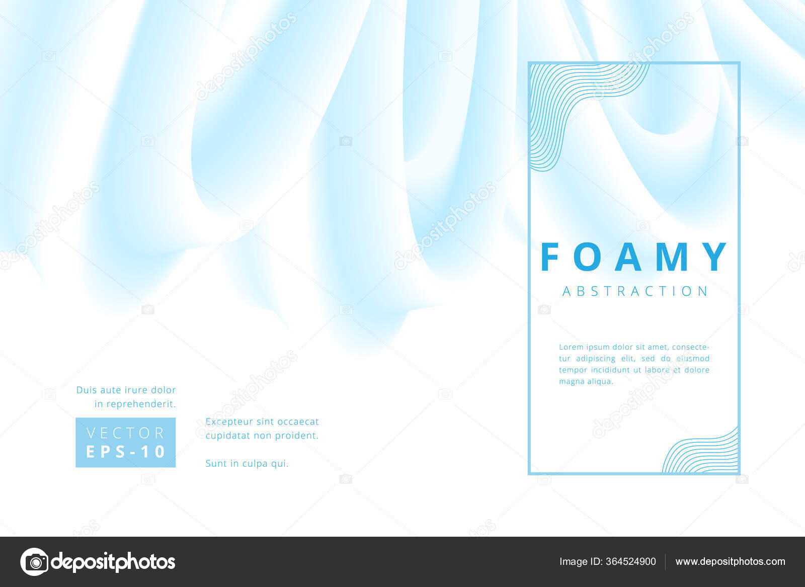 Vector abstract background of foam wave shape Stock Vector by ...