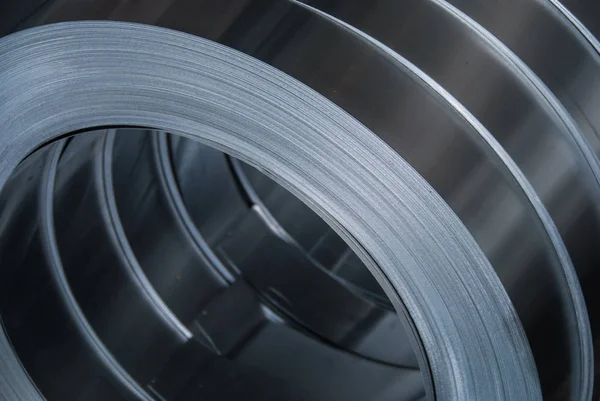 Heavy steel coils on the steel mill floor Stock Photo by ©maskalin ...