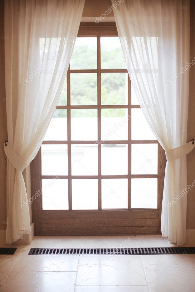 White Wooden Window Frame